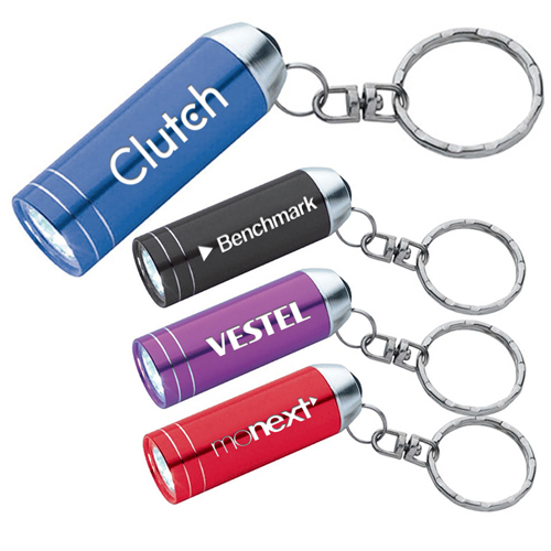Promotional 3 LED Good Value Luminescence Keylights - Keychain Flashlights