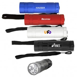Custom Industrial Triple LED Flashlights - Metal Flashlights