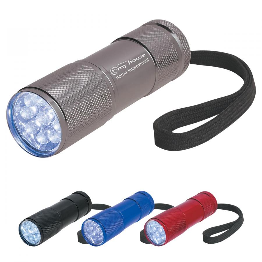 Custom Stubby Aluminum LED Flashlights - Metal Flashlights