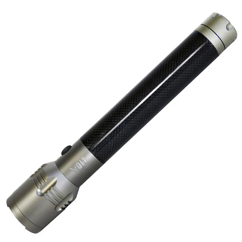 Customized 3D Carbon Fiber Flashlight with CREE LED - Metal Flashlights
